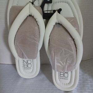 NOBO | Shoes | Thong Flip Flops Sandal White Floatie Chunky Puffy ...